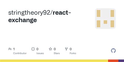 GitHub Stringtheory React Exchange
