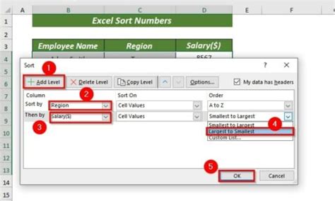 How To Sort Numbers In Excel Sort Data Numerically Earn Excel