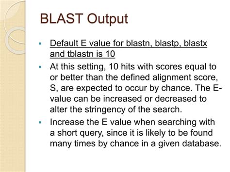Blast Basic Local Alignment Search Tool Pptx Blast Basic Local Alignment Search Tool Pptx