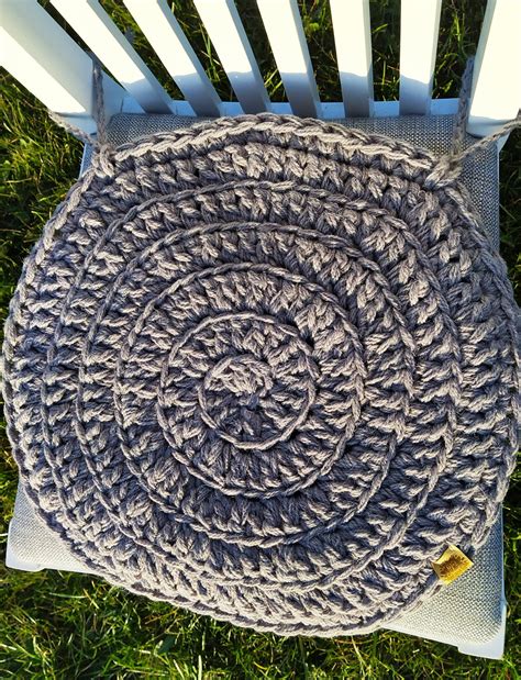 Wool Chair Cushions Chair Cushions Crochet Chair Cushions Round