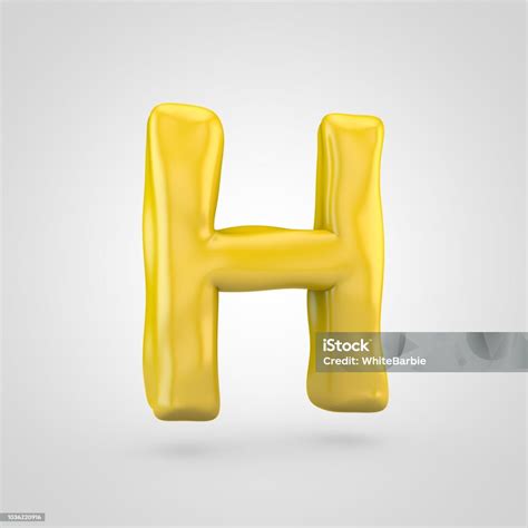 노란 플라스 티 신 편지 대문자 H 흰색 배경에 고립 0명에 대한 스톡 사진 및 기타 이미지 0명 3차원 형태 노랑 Istock