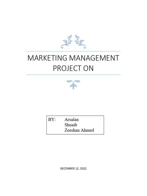 Mm Project Pdf Margin Finance Business