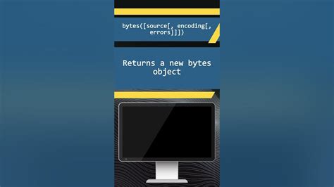 Unleashing Pythons Bytes Function Youtube