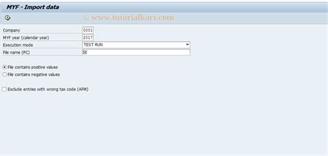 J G SAP Tcode Import MYF Data J G SAP Tcode Import MYF Data
