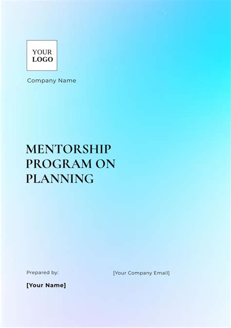 Free Mentorship Program Structure Template To Edit Online