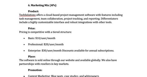 Comprehensive Marketing Strategy Plan Template Expert Saas Business Guide Etsy