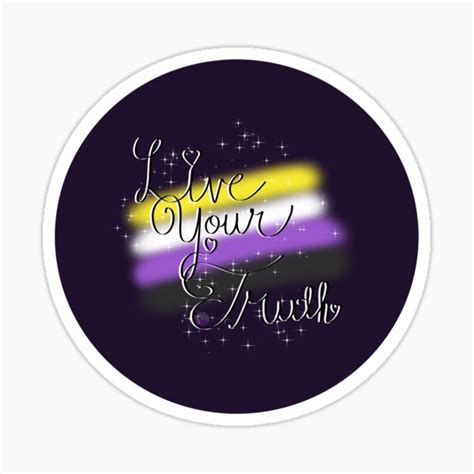 Pride Non Binary Version Sticker By Moonjin012 Redbubble