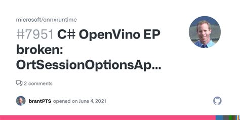 C Openvino Ep Broken Ortsessionoptionsappendexecutionprovider