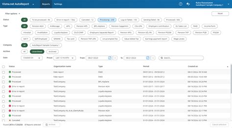 Reporting Workflow Autoreport Visma Software Nordic Documentation