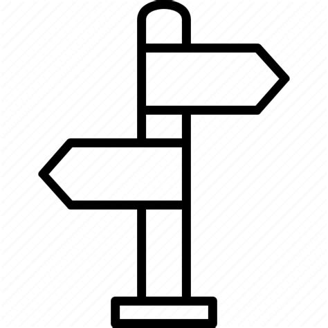board crossroad direction navigation path sign icon download on