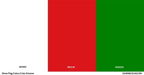 Oman Flag Colors Flags
