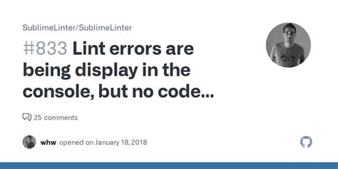 Lint Errors Are Being Display In The Console But No Code Highlighting Is Occurring Issue