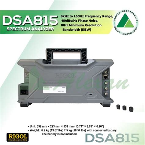 rigol dsa815 spectrum analyzer 9khz to 1 5ghz alexan