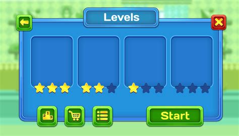 Game Gui Buttons Set Budgerigar Gamedev Market