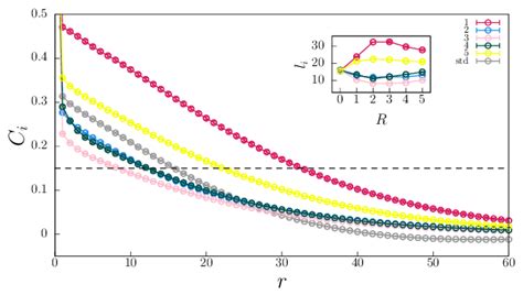Spatial Autocorrelation Function And Characteristic Length Of The
