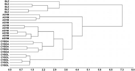 Weighted Average Linkage Cluster Analysis With Euclidian Distances