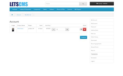 Quantity Increment Decrement Pro LETSCMS PVT LTD