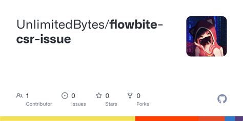 Github Unlimitedbytesflowbite Csr Issue