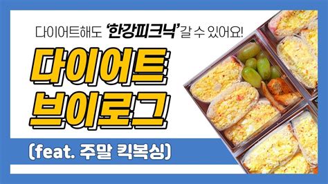 다이어트 브이로그 킥복싱 한강 피크닉 브이로그 홍킥 Youtube