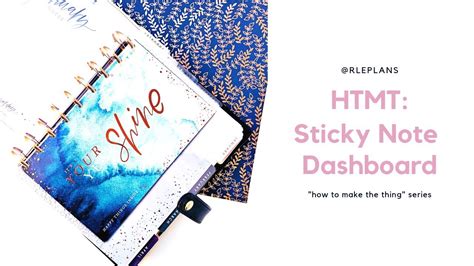 How To Make The Thing Sticky Note Dashboard Youtube