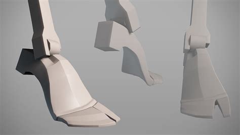 Proko 3d Model Simplified Foot Bones Pose 1