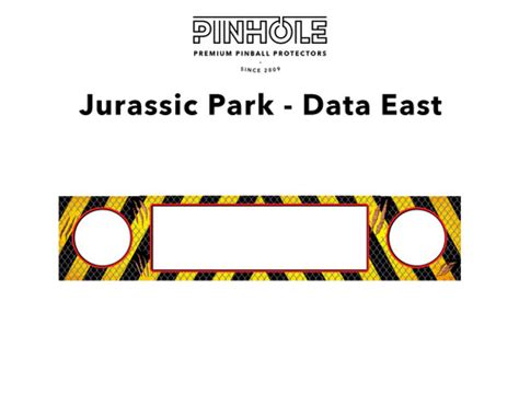 Jurassic Park Data East Speaker Panel Covers Pinhole