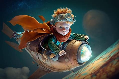 어린왕자 앙투안 마리 로제 드 생텍쥐페리 시대를 초월한 고전 어린이와 어른을 위한 이야기 책 프리미엄 사진