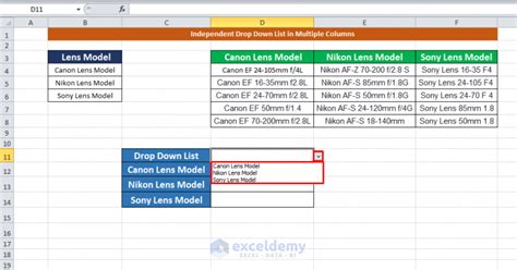 How To Create Drop Down List In Multiple Columns In Excel Ways ExcelDemy