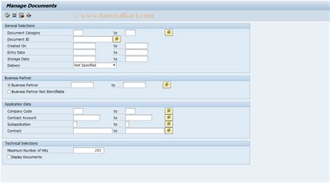 FPDMS SAP Tcode Manage Documents