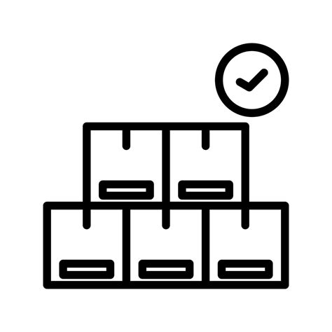 Inventory Control Icon Monochrome Simple Business Management Icon For Templates Web Design And