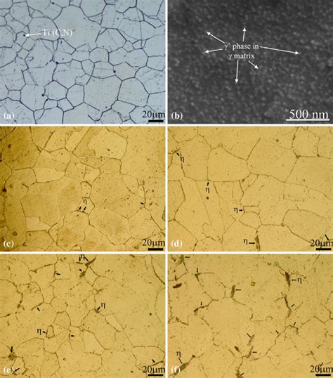 Sem Or Optical Microstructure Of The Alloy With Different Aging Heat Download Scientific