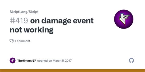 On Damage Event Not Working Issue SkriptLang Skript GitHub