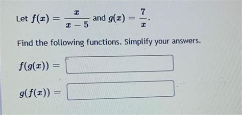 [answered] I I 5 G F X And G Let F X Find The Following Functions Kunduz