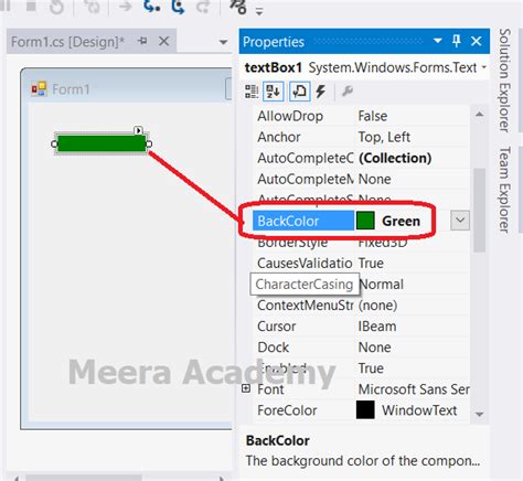 Set Server Controls Properties In C Windows Forms