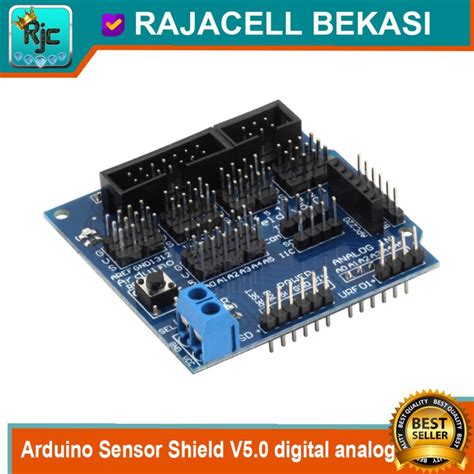 Jual NEW Arduino Sensor Shield V Digital Analog Module For Arduino Uno Mega Shopee Indonesia