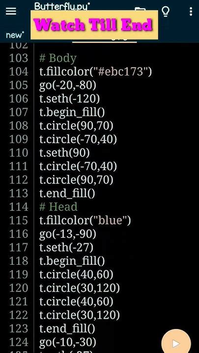 🦋😘draw Amazing Butterfly Using Pythonhow To Generate A Butterfly Using