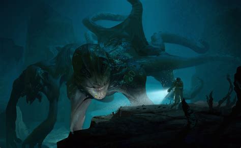 Sea Monster Art Wallpapers 1920x1080 Fantasy Cthulhu Sea Monster 1080p