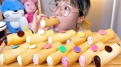 무설탕 카놀리🧡 이탈리아 디저트 먹방 Dessert Mukbang Youtube