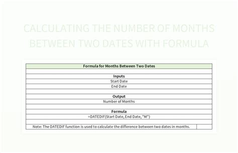 Free Date Calculations Templates For Google Sheets And Microsoft Excel Slidesdocs