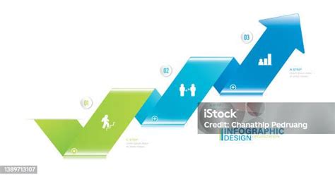 3 단계 스톡 일러스트 인포 그래픽 목록 아이콘 성공 화살표와 프리젠 테이션 벡터 인포 그래픽 템플릿 3에 대한 스톡 벡터 아트 및 기타 이미지 Istock