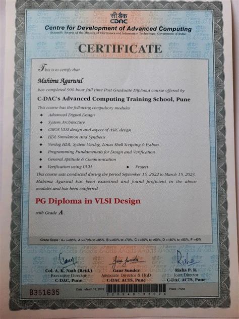Mahima Agarwal On Linkedin Cdac Vlsi 36 Comments