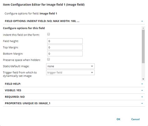 configuring the list control