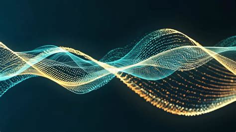 Abstract Waveforms And Digital Particles For Technology And Design Abstract Waveforms And Digital Particles For Technology And Design
