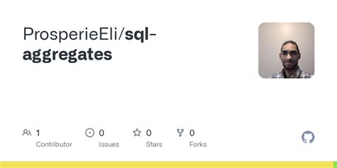 Github Prosperieeli Sql Aggregates