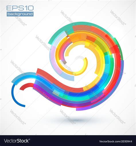 Abstract Colorful Curve Royalty Free Vector Image