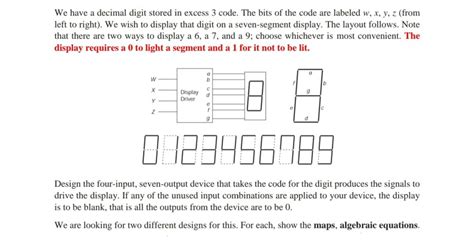 Solved We Have A Decimal Digit Stored In Excess 3 Code The