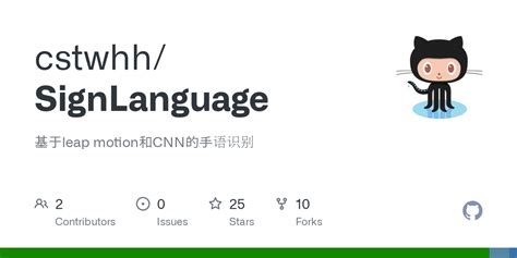 GitHub cstwhh SignLanguage 基于leap motion和CNN的手语识别