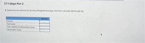 solved required information c7 1 algo computing and