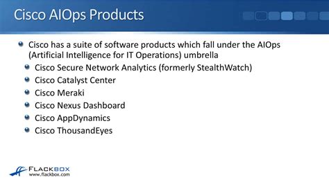 Cisco Aiops Products Flackbox