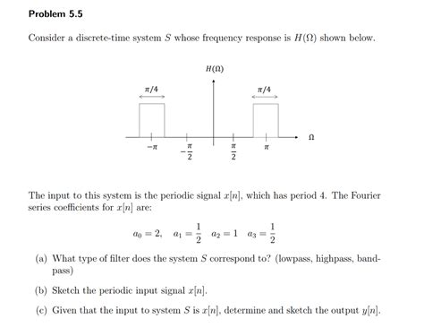 Solved Problem 55 Consider A Discrete Time System S Whose